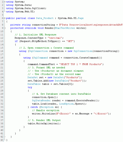 AJAX database access in C# – The simple way » desalasworks | Steven de ...